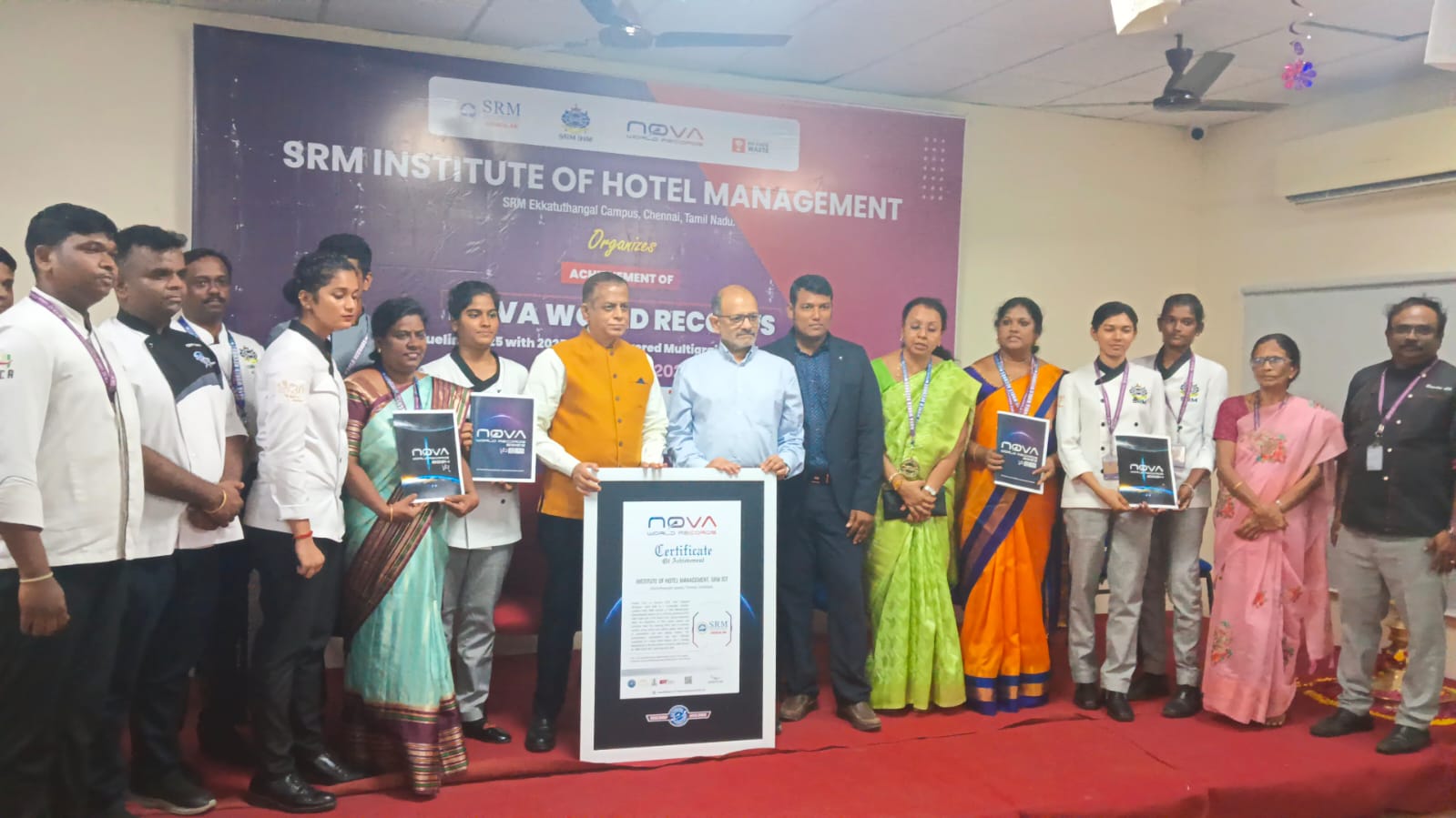 SRM Institute of Hotel Management Sets Nova World Record: Fastest Time ...